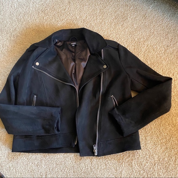 Premise | Jackets & Coats | Jacket Veganfaux Suede Motorcycle | Poshmark
